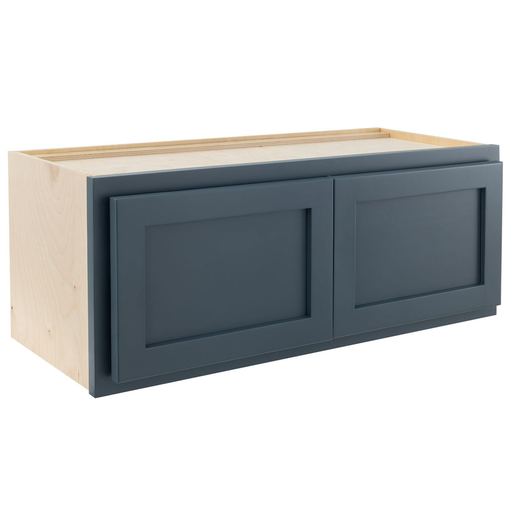 Microwave Wall Kitchen Cabinet Needlepoint Navy – quicklockcabinets.com