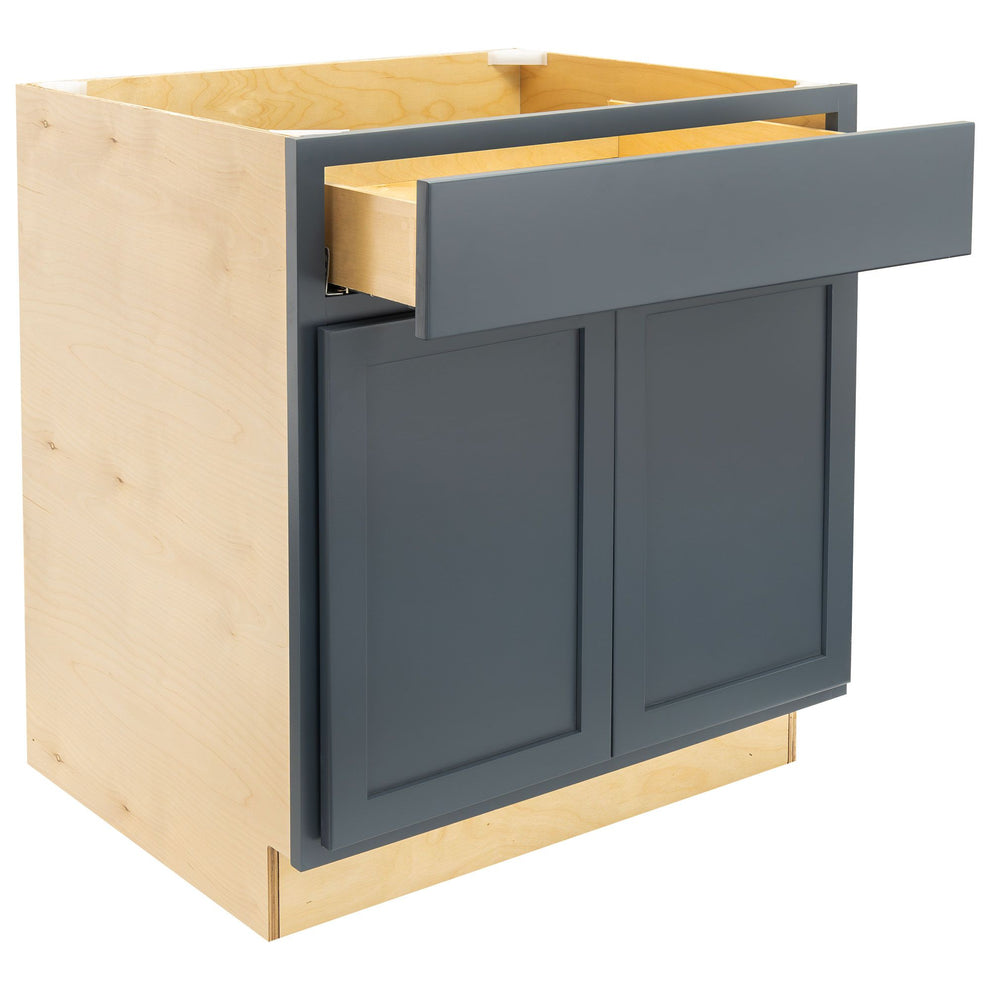 Blue Kitchen Cabinet Set | Navy Cupboards | Cabinets for Small Kitchen ...