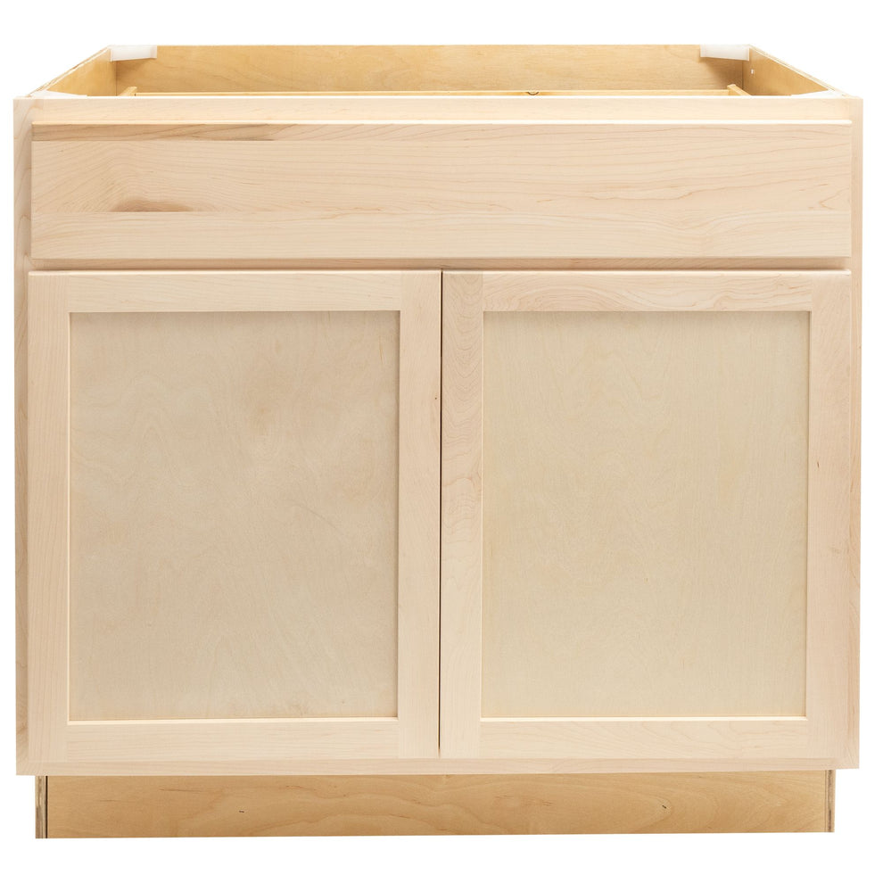 Raw Maple Kitchen Cabinet Set | Shaker Style | Perfect for Apartments ...
