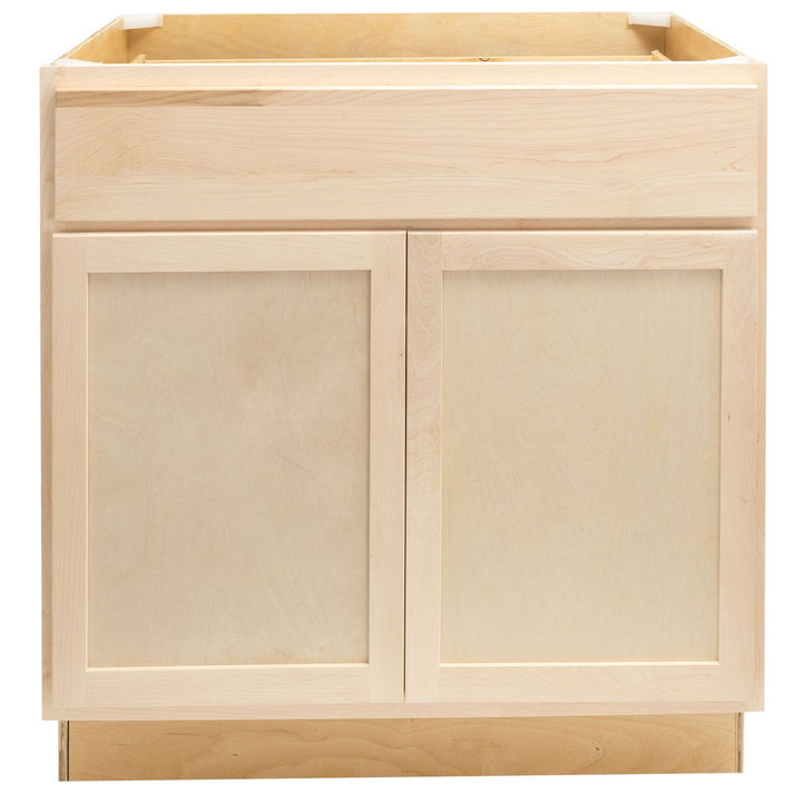 27" - 36" Kitchen Cabinet Raw Maple Base Cabinet – quicklockcabinets.com
